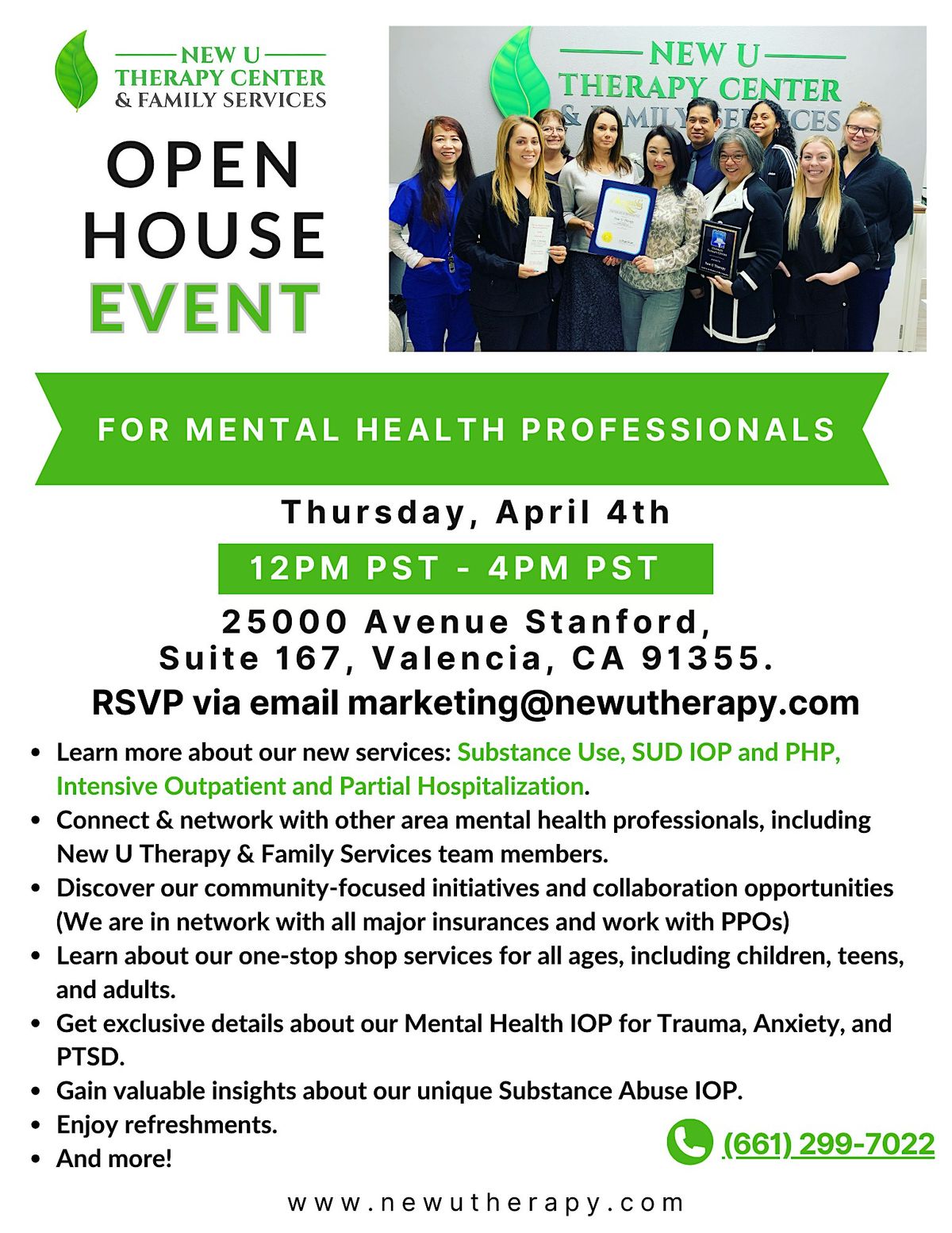 Open House Event For Valencia Healthcare Professionals, 25000 Avenue ...