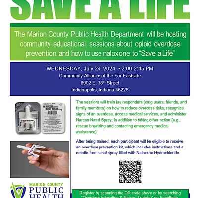 Overdose Education & Narcan Training, 8902 E 38th St, Indianapolis, 24 ...