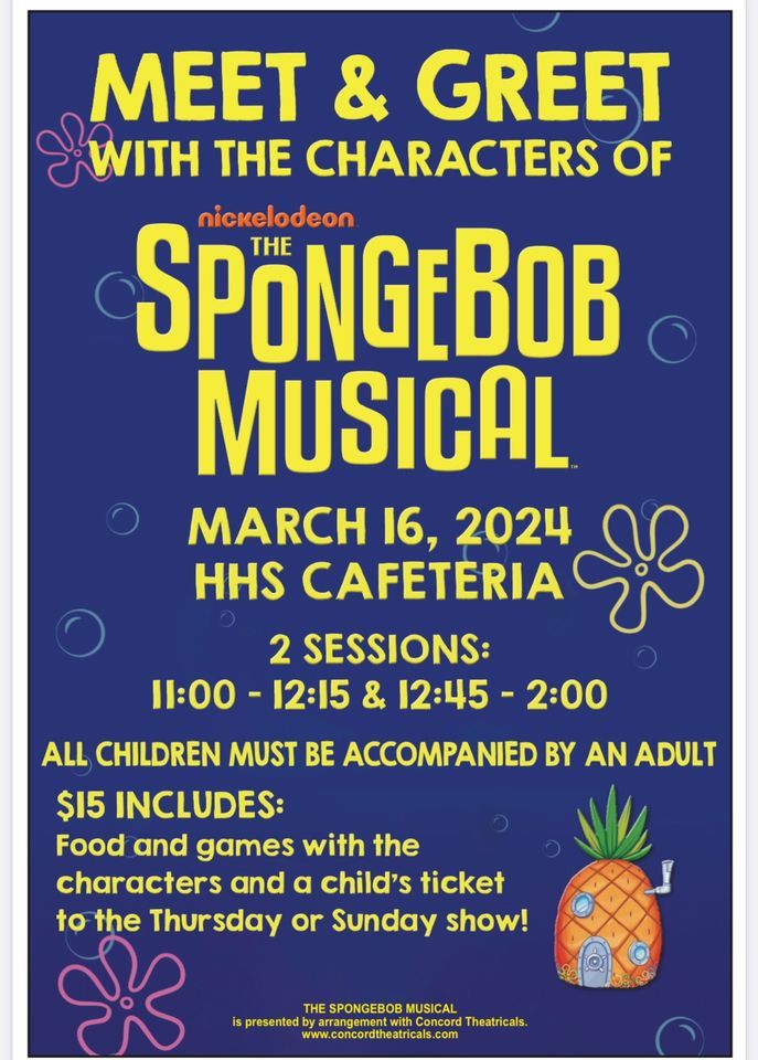 Meet and Greet with the Characters of SpongeBob Musical, 25 Leshin Ln ...
