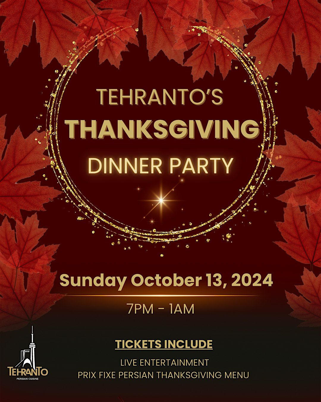 Tehrantos Thanksgiving Dinner Party, Tehranto, Toronto, 13 October 2024 ...