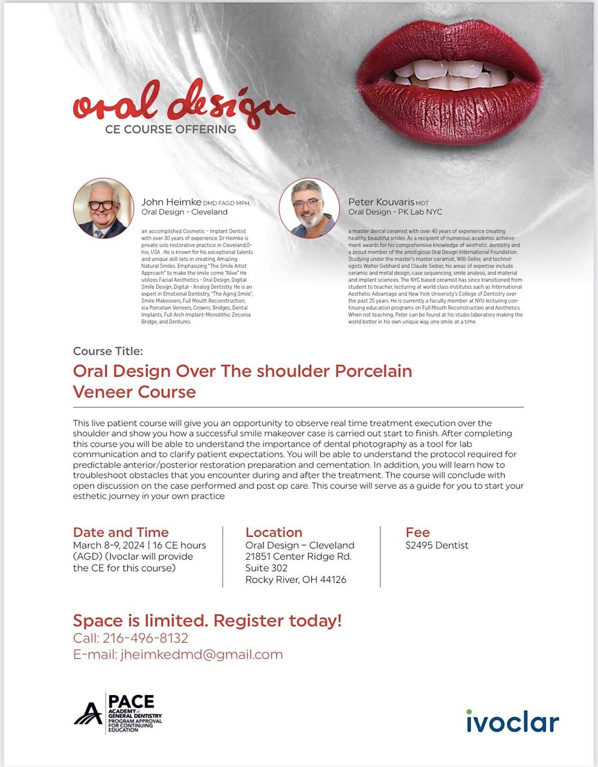 Oral Design Over The Shoulder Porcelain Veneer Course 2024, 21851 ...