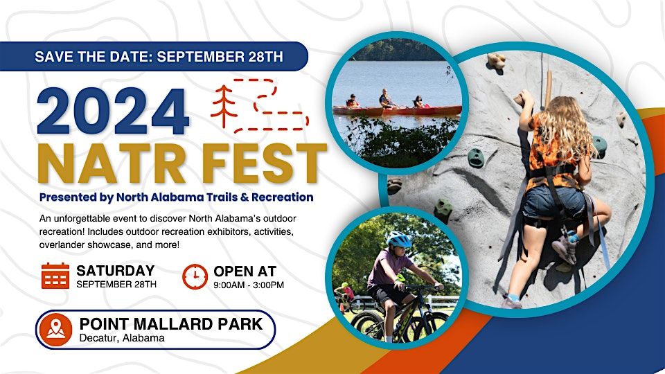 NATR Fest! North Alabamas Outdoor Recreation Festival, Point Mallard ...