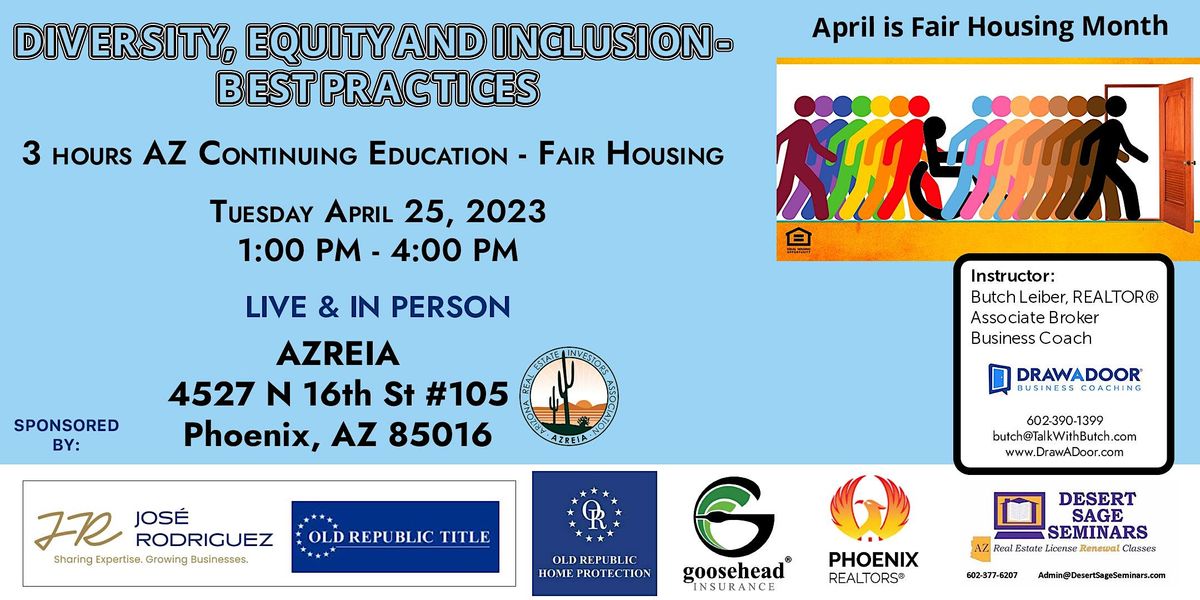 DIVERSITY, EQUITY AND INCLUSION- BEST PRACTICES, AZREIA Arizona Real ...