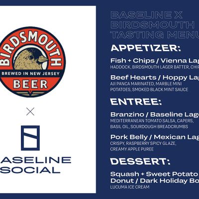 Baseline Social Beer Dinner Featuring Birdsmouth Beer, Baseline Social ...