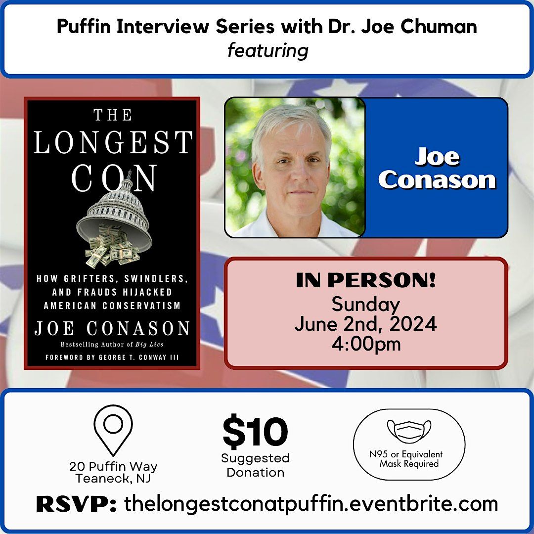 Puffin Interview Series with Dr. Joe Chuman: Joe Conason, Puffin ...