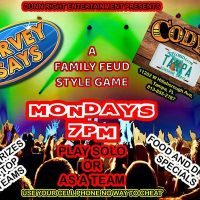 Survey Says (Family Feus Style Game) @ Codys Roadhouse Tampa, Cody's ...