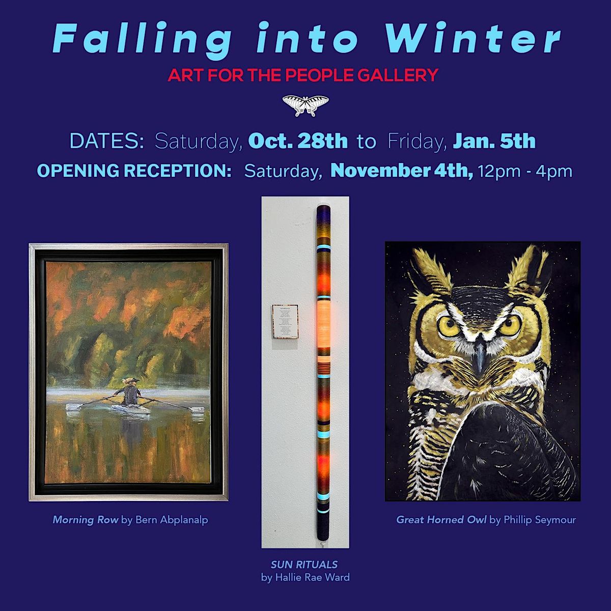 "Falling into Winter" group exhibition at Art for the People Gallery ...