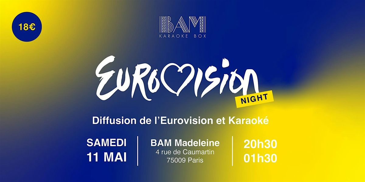 Eurovision night au BAM Karaoke Box Madeleine, BAM Karaoke Box ...