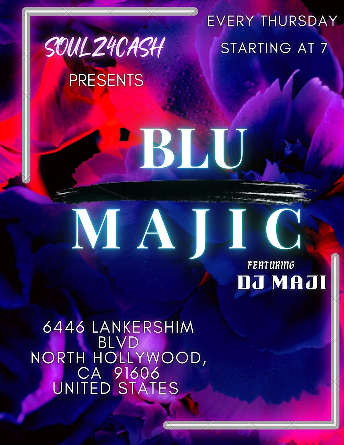 Blu Majic Open Mic, 6446 Lankershim Blvd, Los Angeles, 7 December to 8 ...