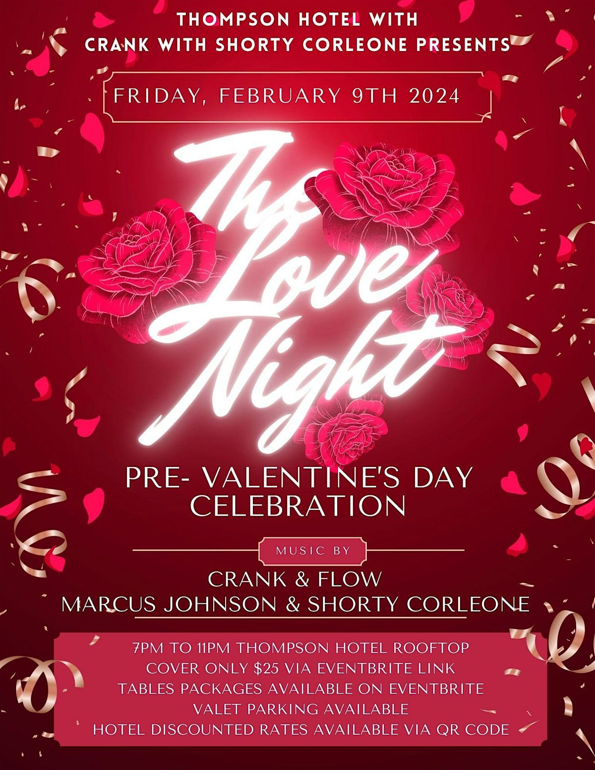Pre-Valentines Day Celebration, Thompson Washington D.C. - part of ...