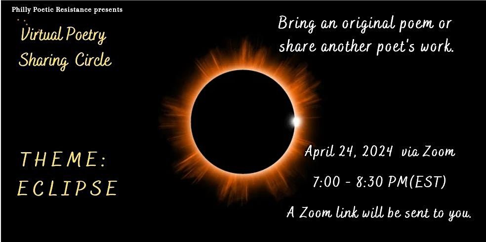 Virtual Poetry Sharing Circle, April 24 2024 | Online Event | AllEvents.in