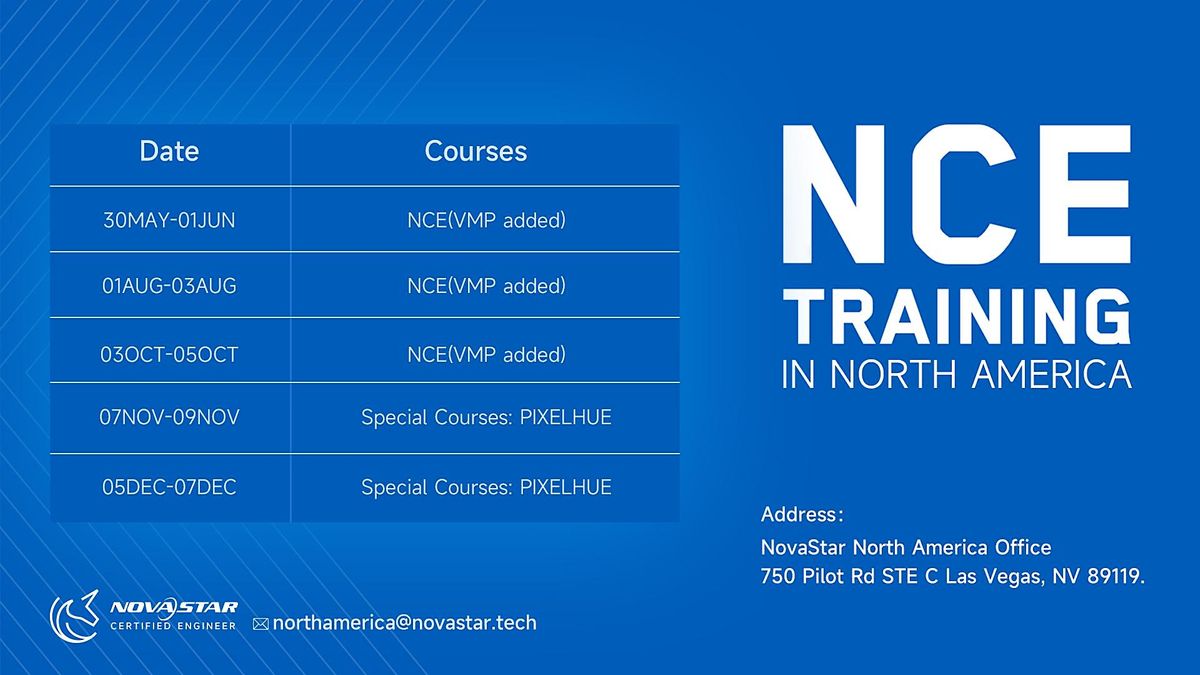 NovaStar NCE Training in North America, NovaStar North America Inc ...