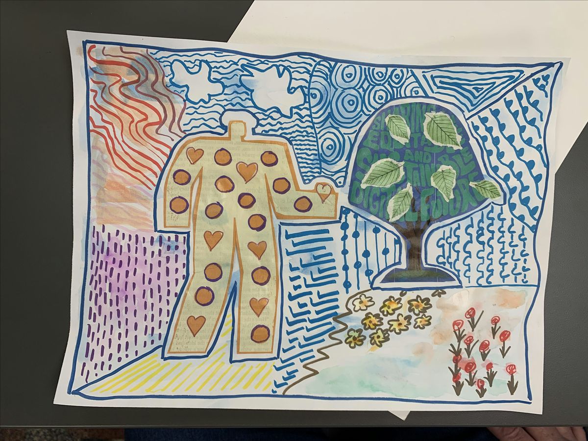 Multi-Media Seattle Themed Collage, Westlake Park, Seattle, 27 July ...