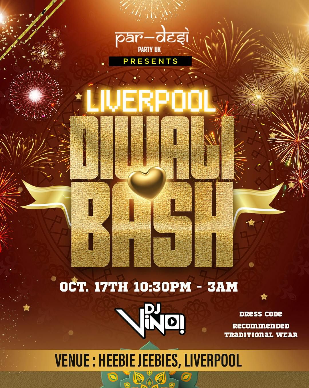 ? Bollywood Diwali Bash – Liverpool Edition ?, Heebie Jeebies ...