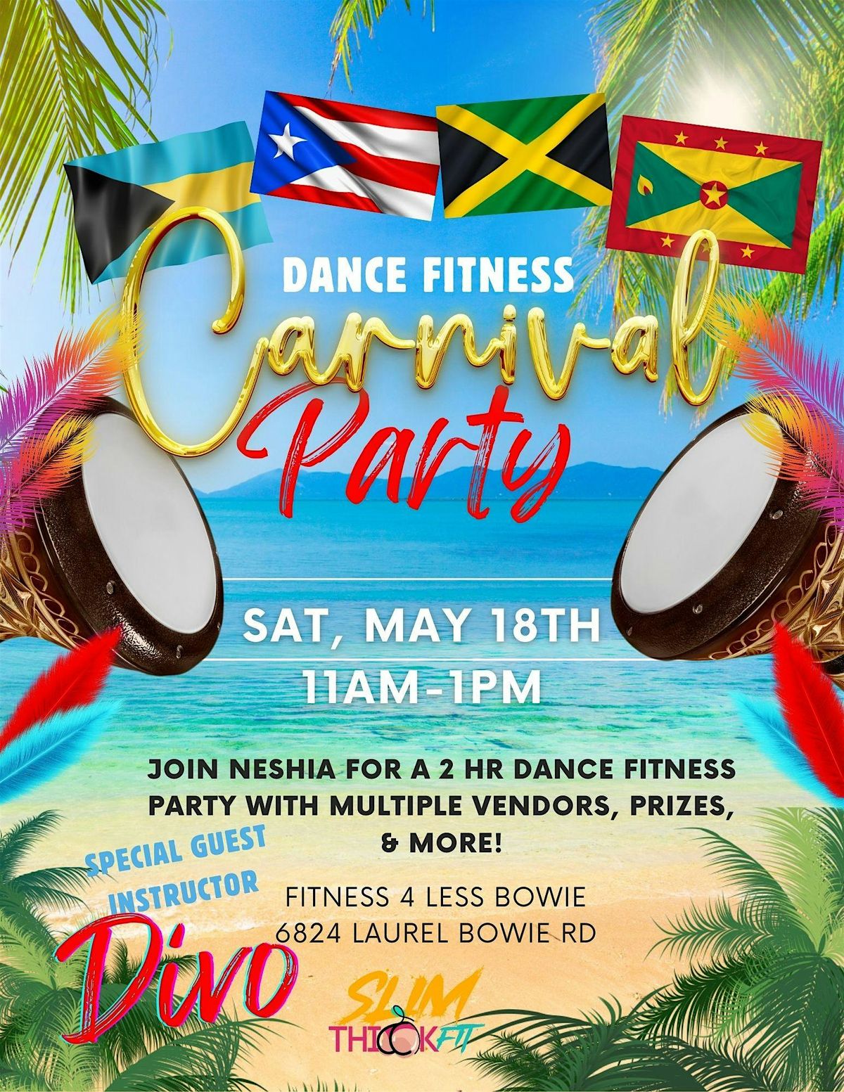 Caribbean CARNAVAL Dance Fitness Event, Fitness 4 Less, Laurel - Bowie ...
