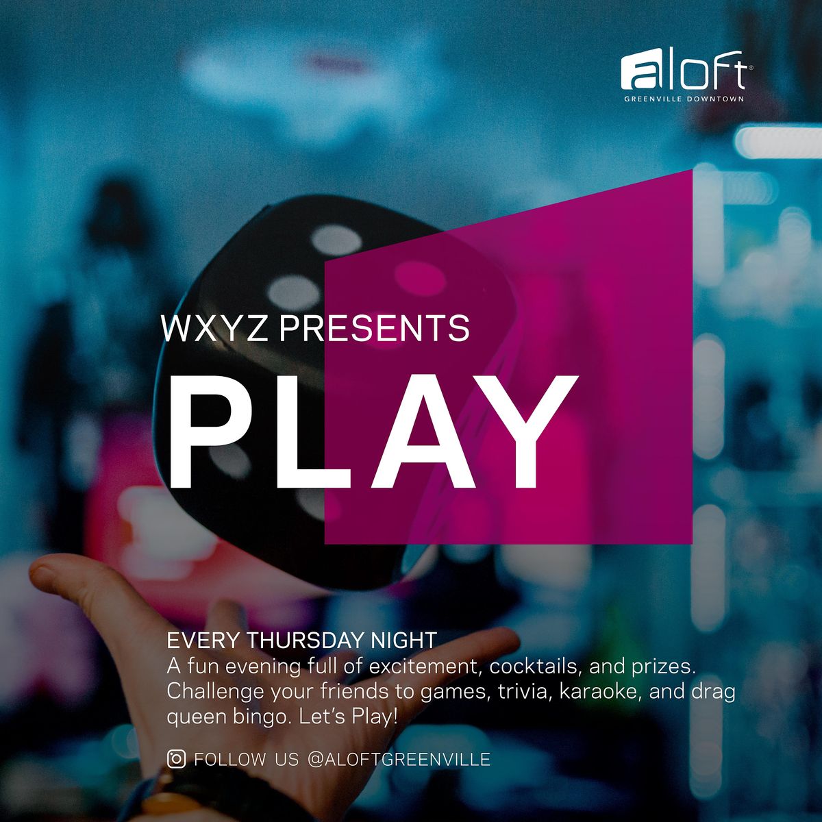 Karaoke at the W XYZ Lounge, Aloft Greenville Downtown, 17 August 2023 ...