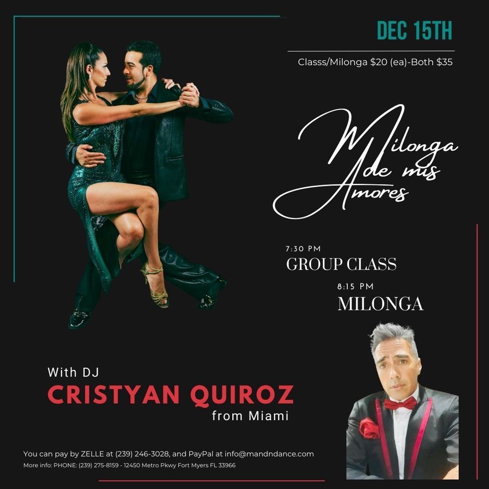 Milonga de mis amores, Dance Flow Fort Myers, 15 December 2023 | AllEvents.in