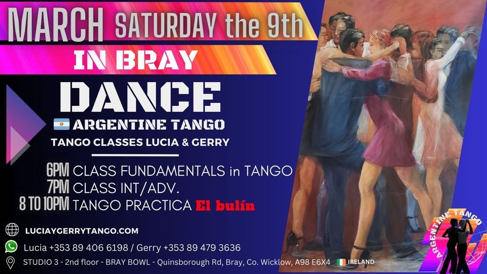 Tango Classes Tango Practica In Bray Bray Bowl 9 March 2024