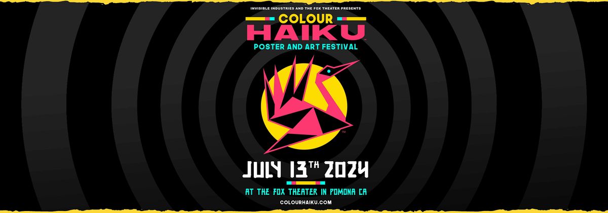 Colour Haiku 2024 Poster and Art Festival, The Fox Theater Pomona ...