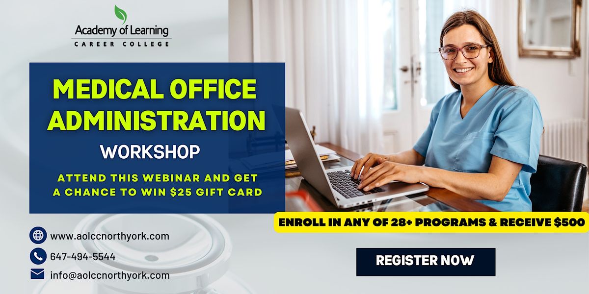 FREE Online Medical Office Administration Workshop, March 7 to March 28 ...