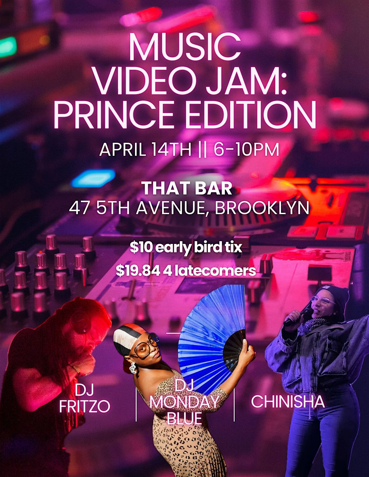 Music Video Jam: Prince Edition, That Bar, Brooklyn, April 14 2024 ... Music Video Jam: Prince Edition, That Bar, Brooklyn, April 14 2024 ...