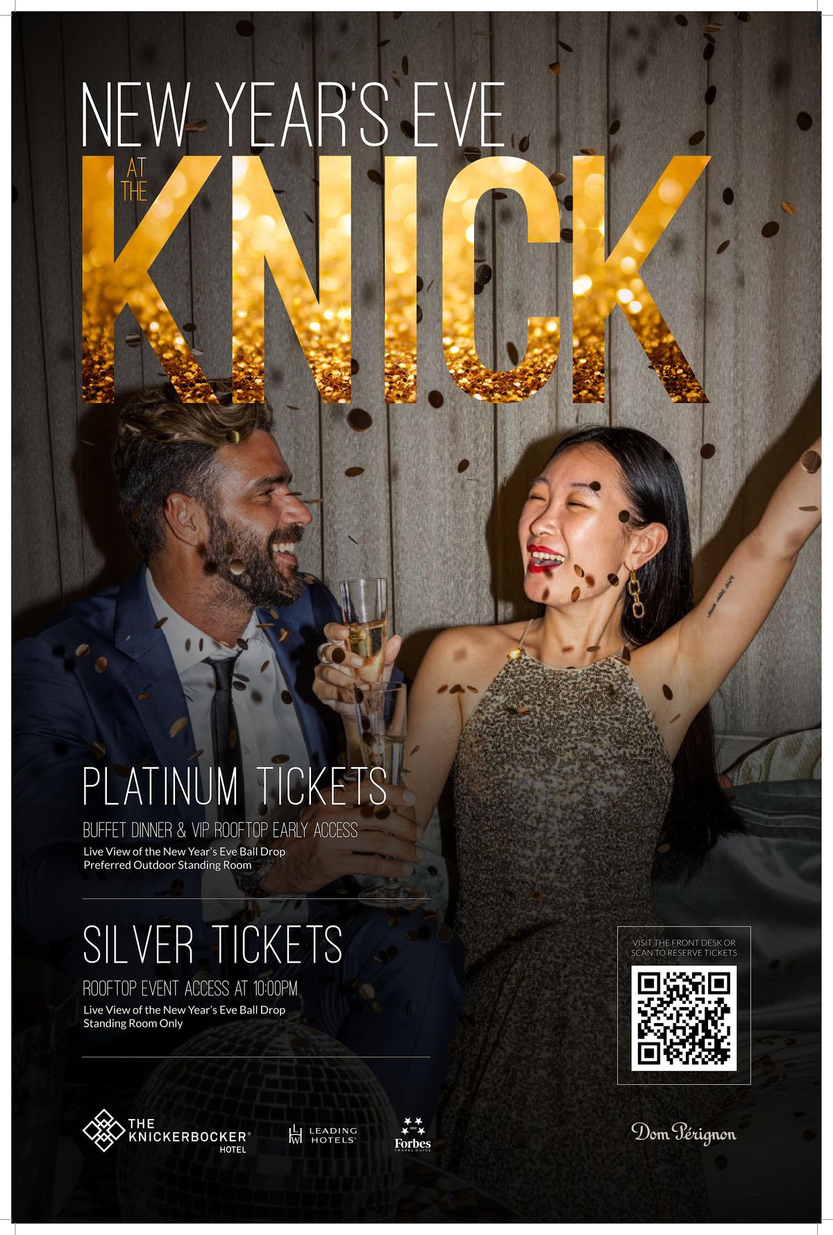 The Ultimate New Years Eve Experience Atop Times Square, The Knickerbocker Hotel, Times Square ...