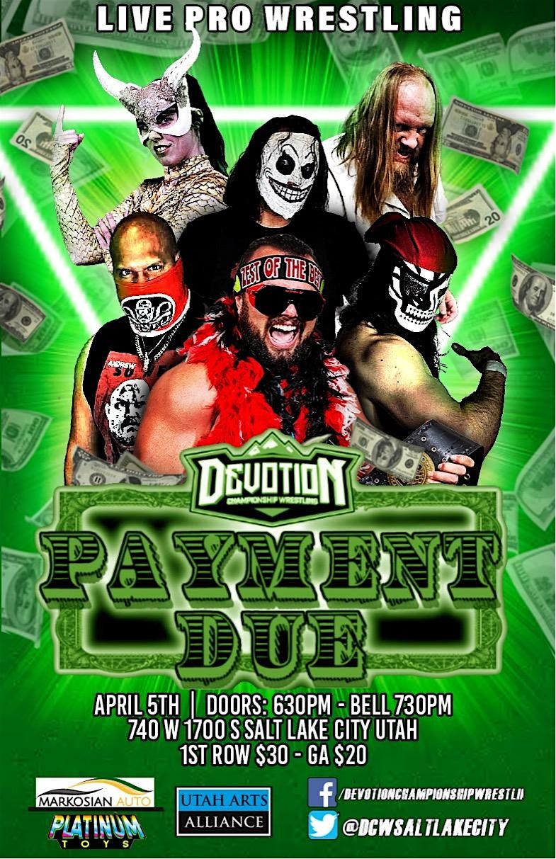 Payment Due, 740 W 1700 S, Salt Lake City, 5 April 2024 | AllEvents