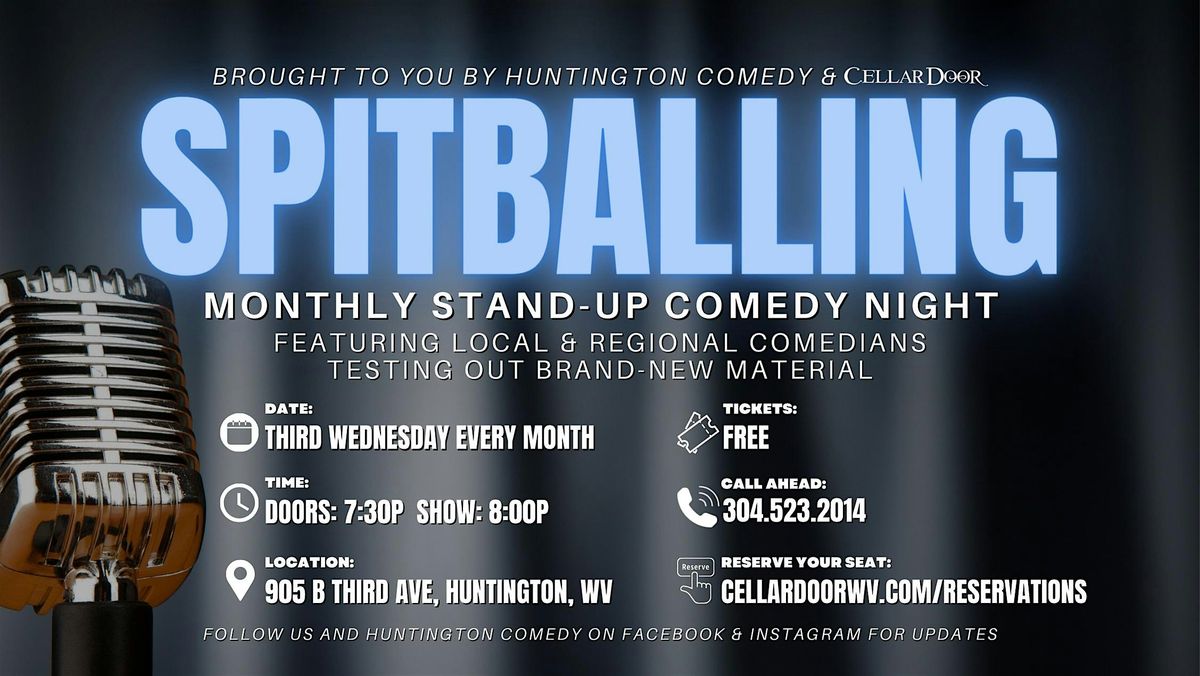 Spitballing Stand Up Comedy, The Cellar Door, Huntington | AllEvents