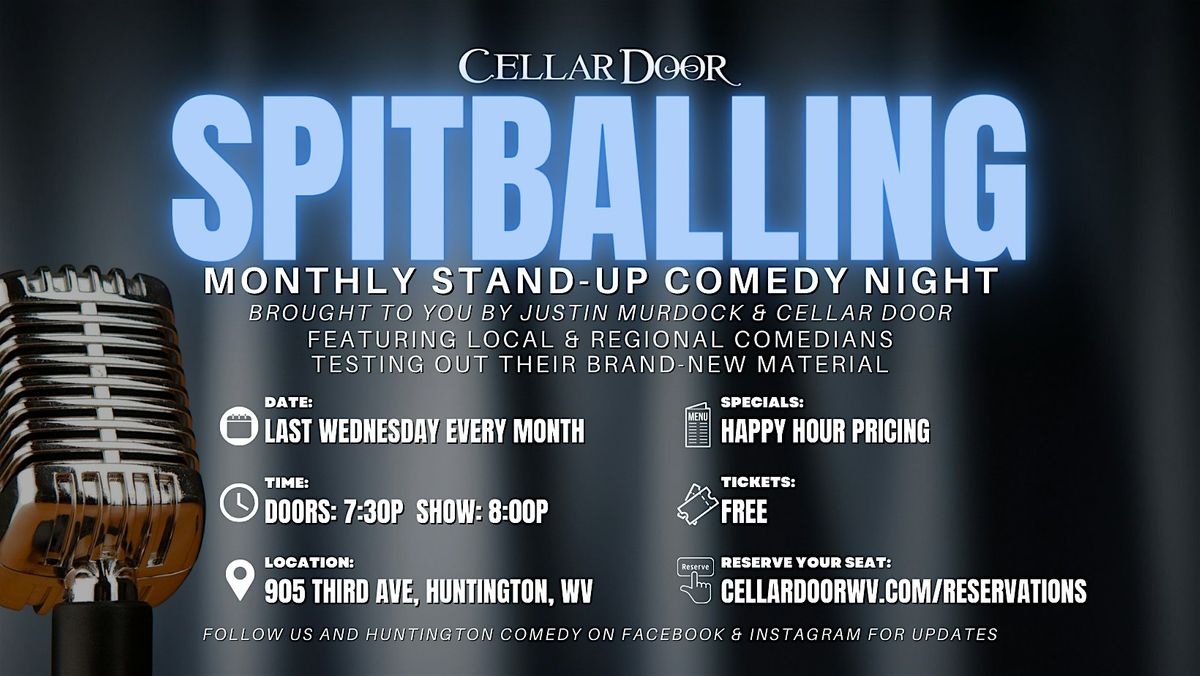 Spitballing Stand Up Comedy, The Cellar Door, Huntington | AllEvents.in