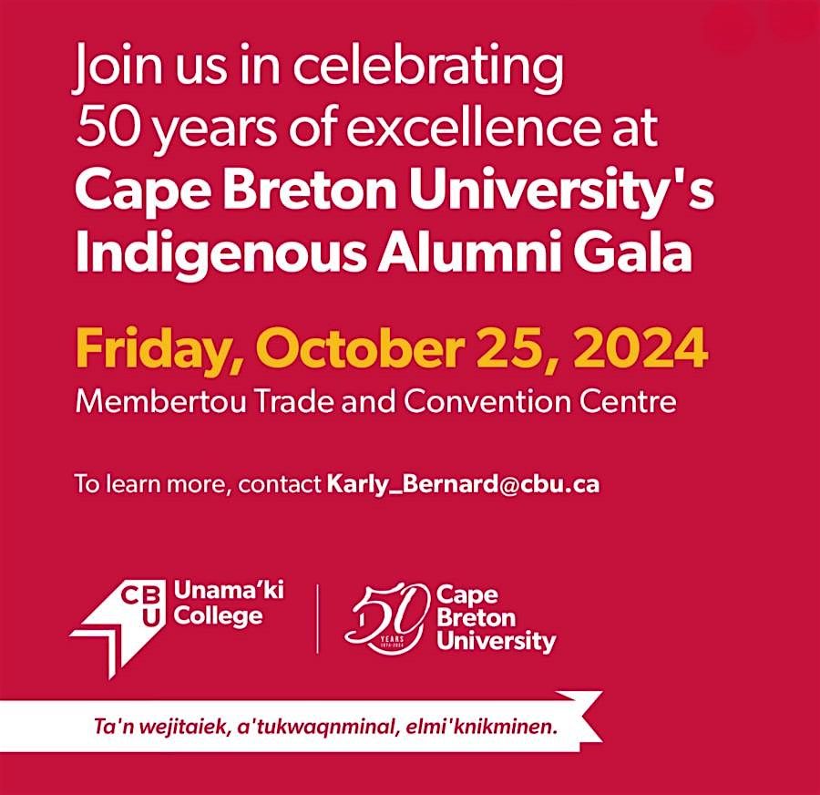 Cape Breton University Indigenous Alumni Gala, Membertou Trade ...