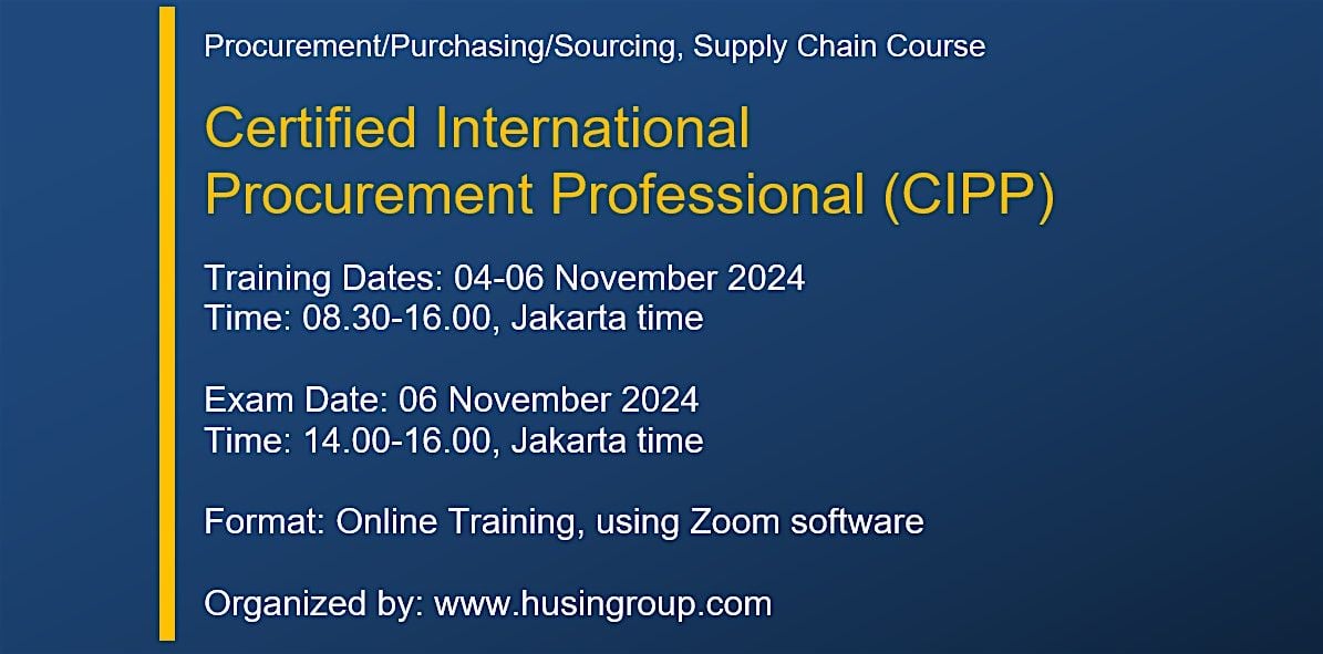 Certified International Procurement Professional (CIPP), Certified International Procurement ...