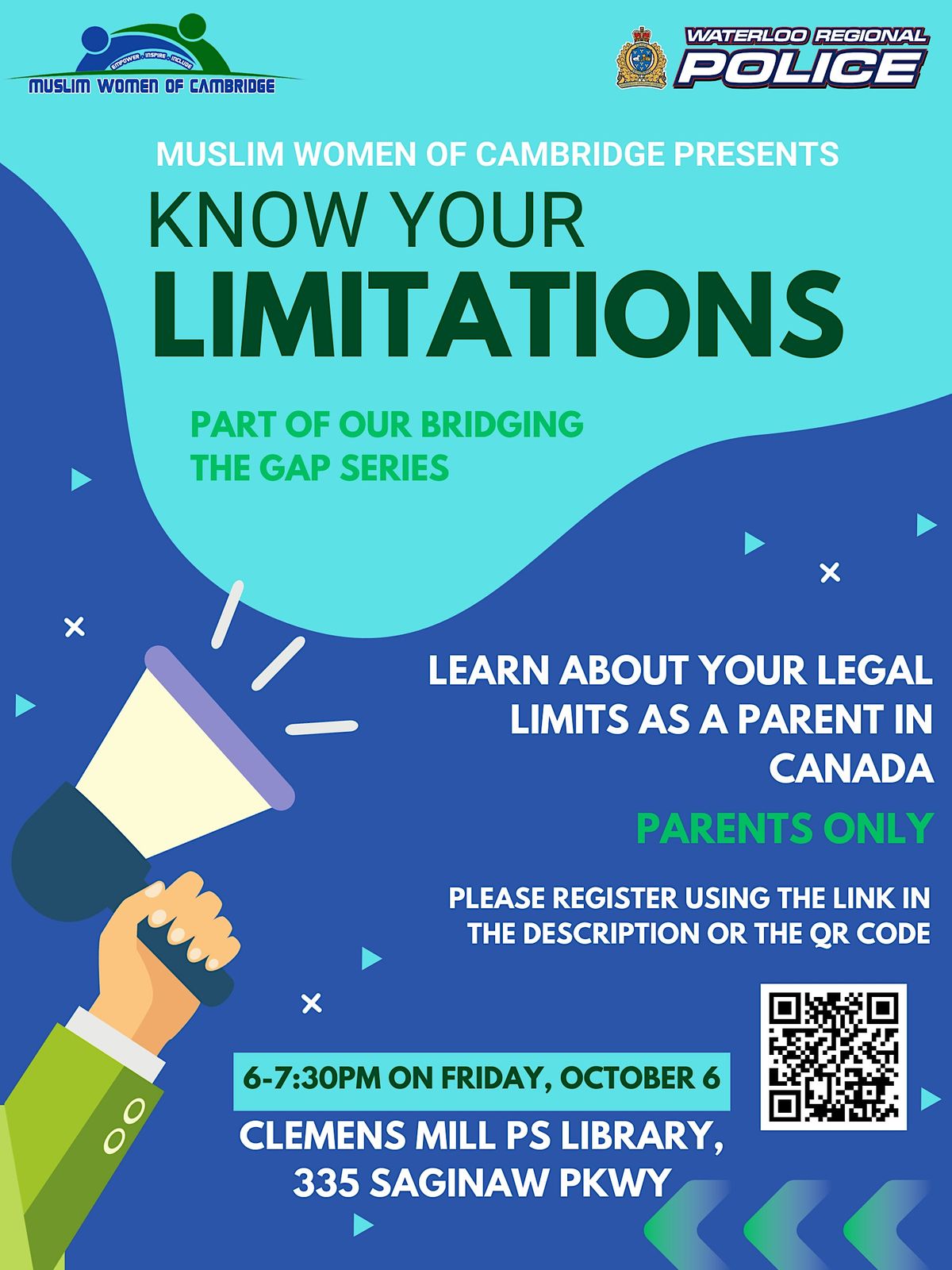 Know Your Limitations, Clemens Mill PS Library, Cambridge, 6 October ...