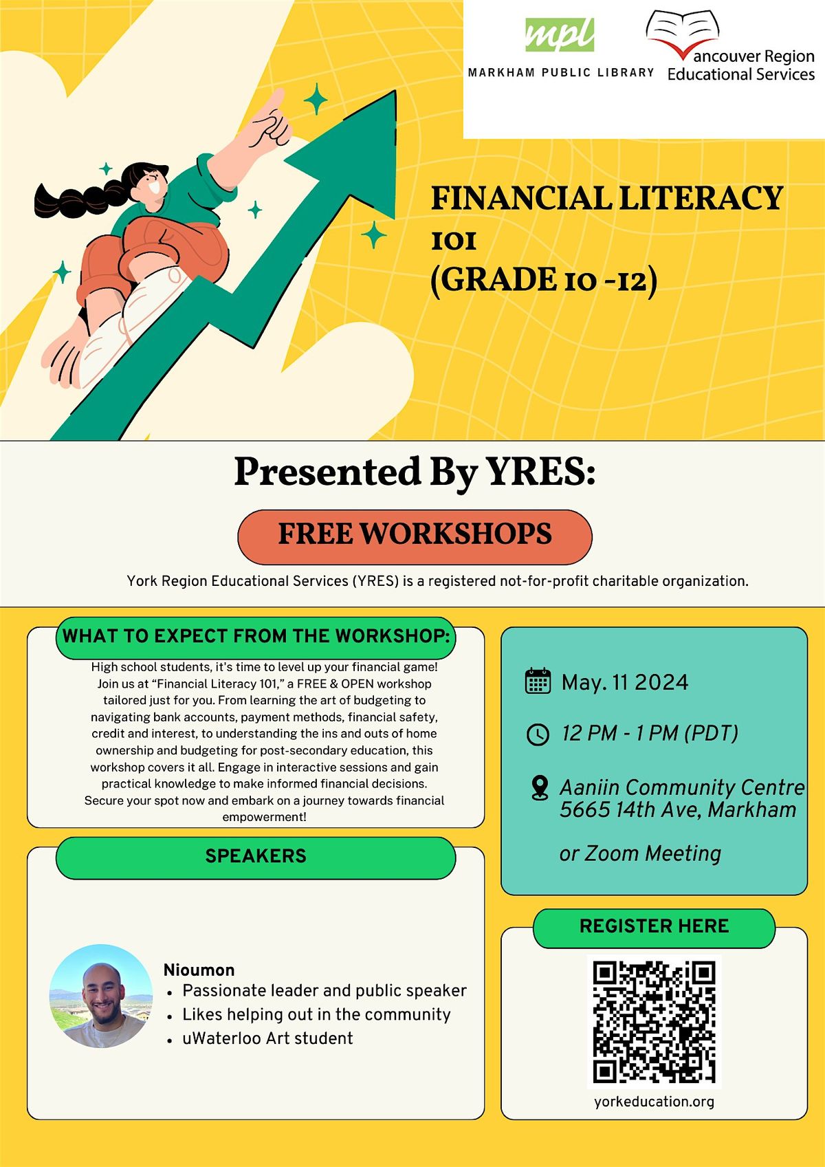 "Financial Literacy 101 (Grade 10 -12)", Aaniin Community Centre ...