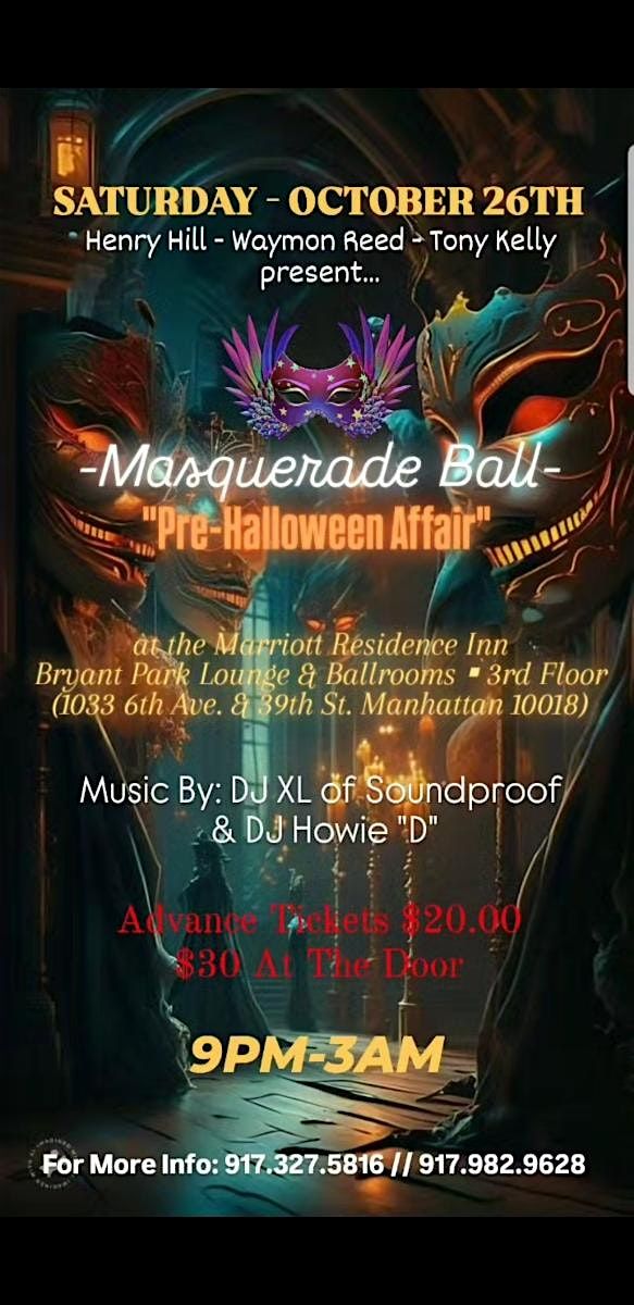 -MASQUERADE BALL- "The Sexiest & Biggest Pre-Halloween Affair To Hit ...