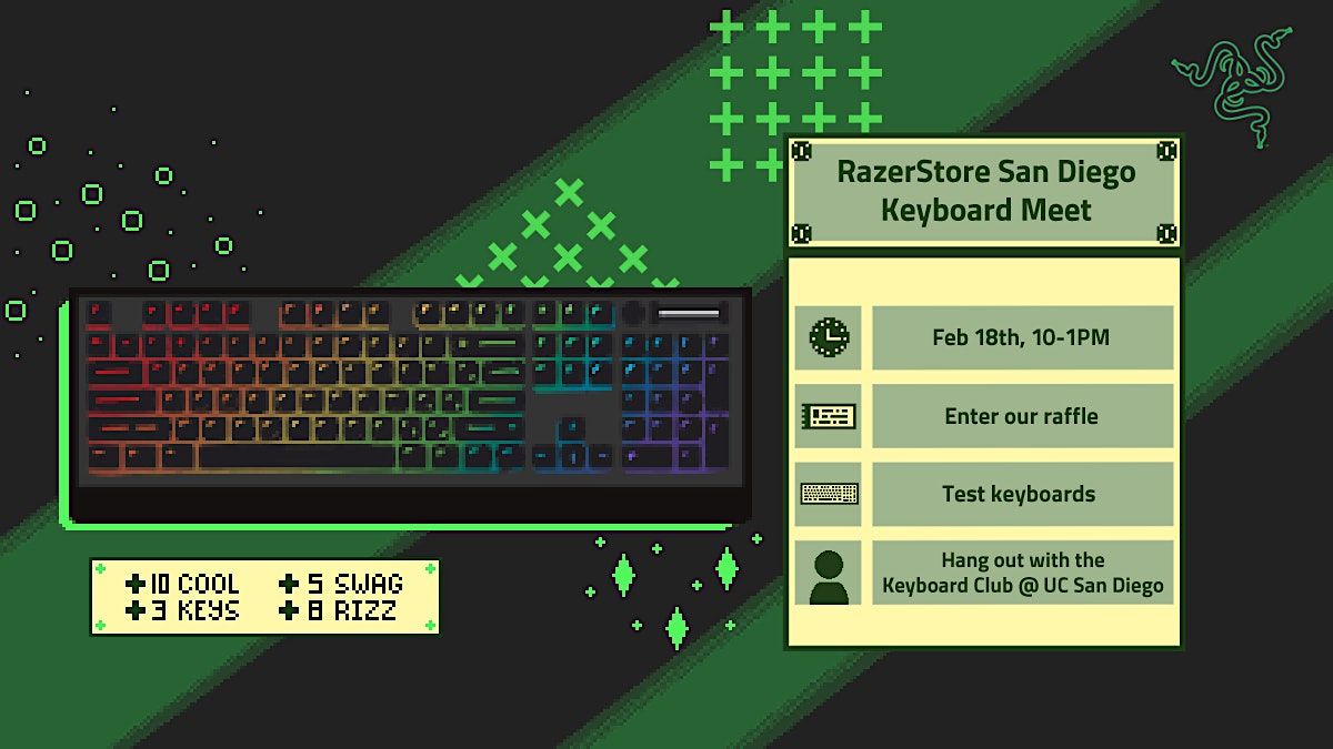 Winter Razer UTC Keyboard Meet, RazerStore San Diego, 18 February 2024 ...