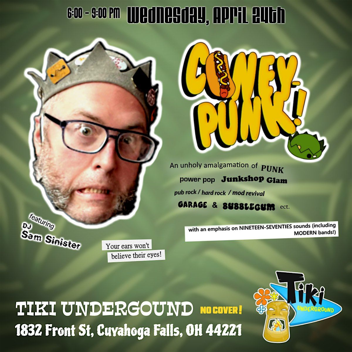 Coney-Punk!, Tiki Underground, Cuyahoga Falls, 24 April 2024 | AllEvents