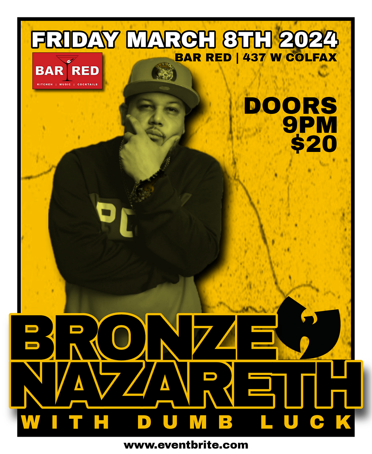 Bronze Nazareth (Wu-Tang Affiliate/Wisemen) LIVE @, Bar Red, Denver, 8 ...