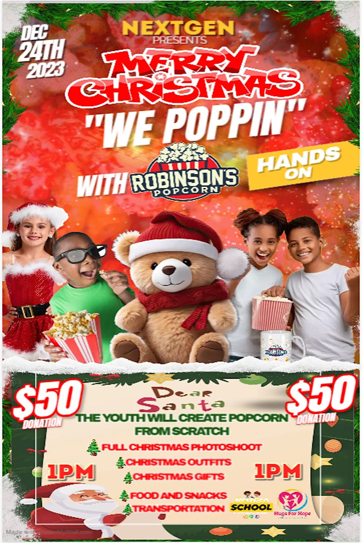 NextGen Christmas "We Popping" with Robinsons Popcorn HandsOn ...