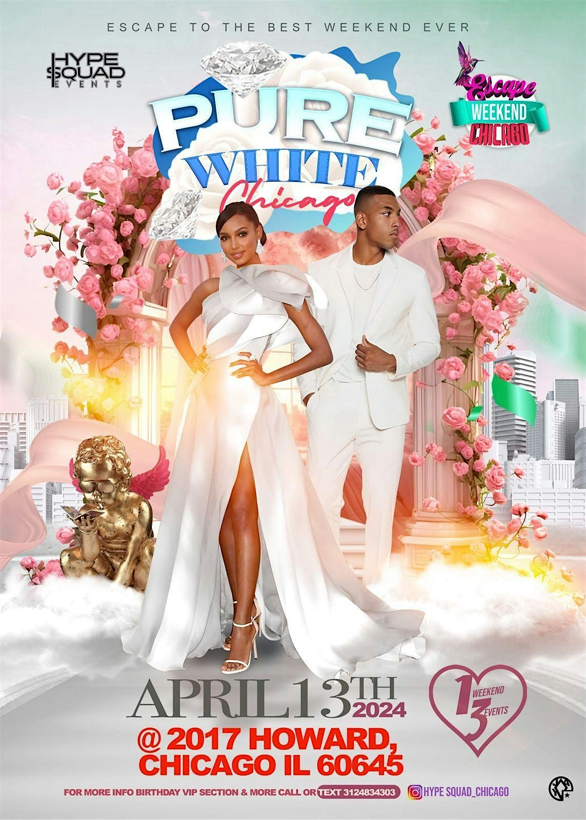ESCAPE PURE WHITE, 2017 Howard St, Chicago, 13 April 2024 | AllEvents
