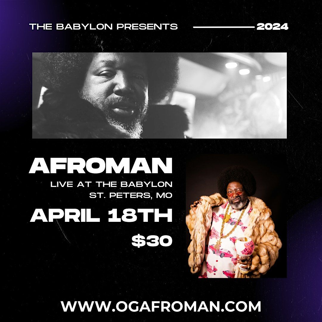 Afroman LIVE in St. Peters, MO, The Babylon, St. Peters, 18 April 2024 ...
