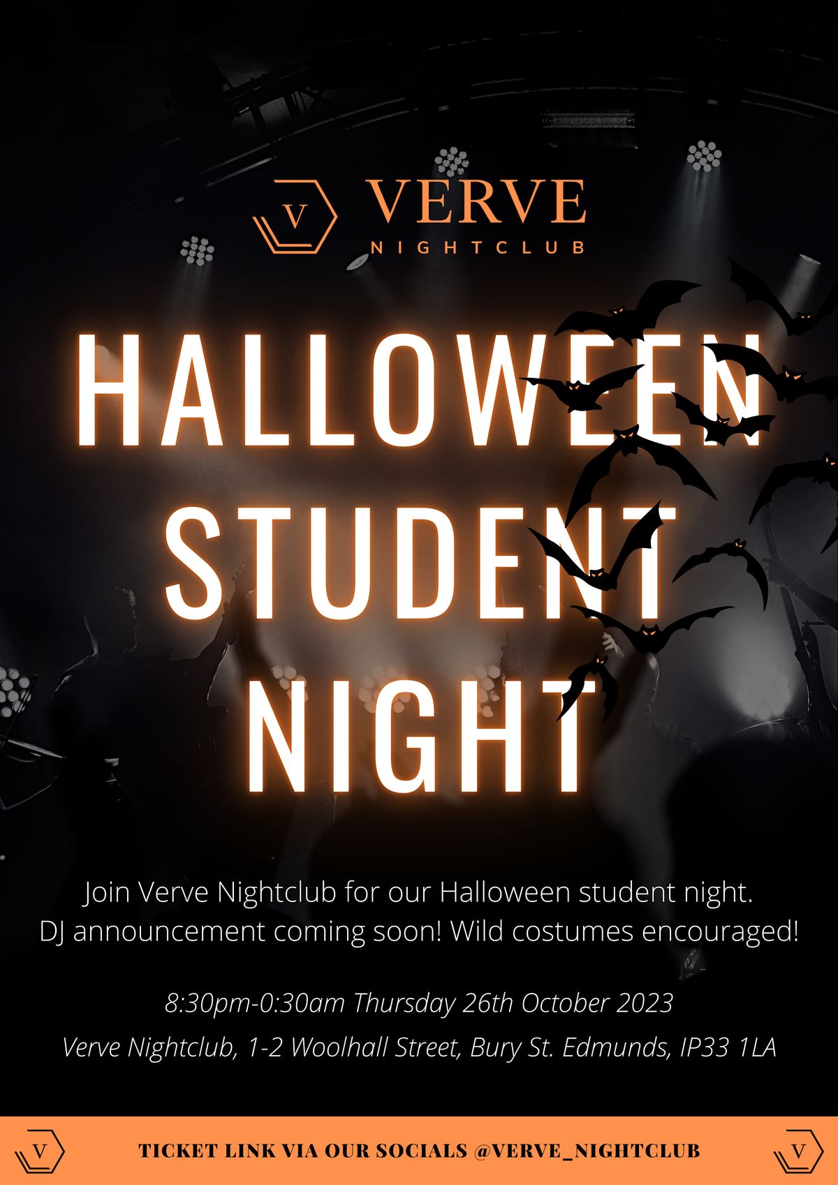 Halloween Student Night at Verve Nightclub, Verve Nightclub, Bury St ...