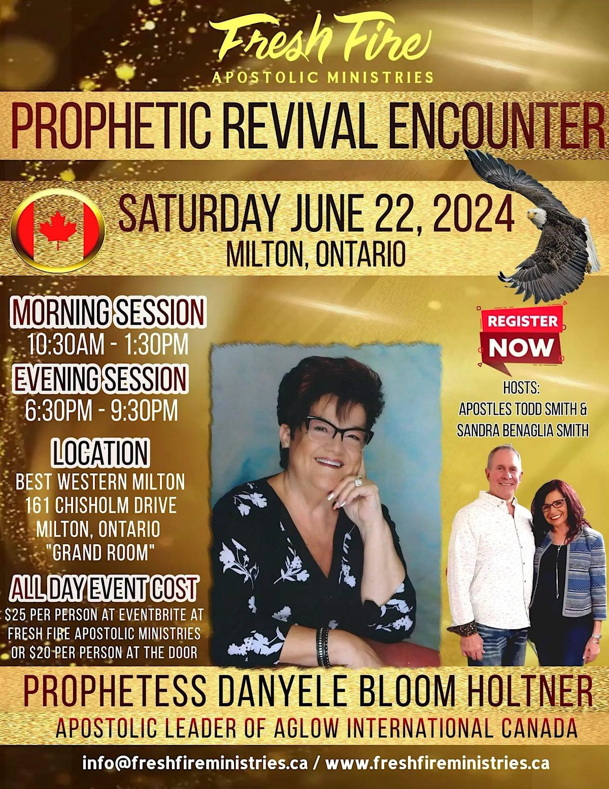 Fresh Fires Prophetic Revival Encounter - MILTON, ONTARIO, Best Western Milton - Grand Room, 22 ...