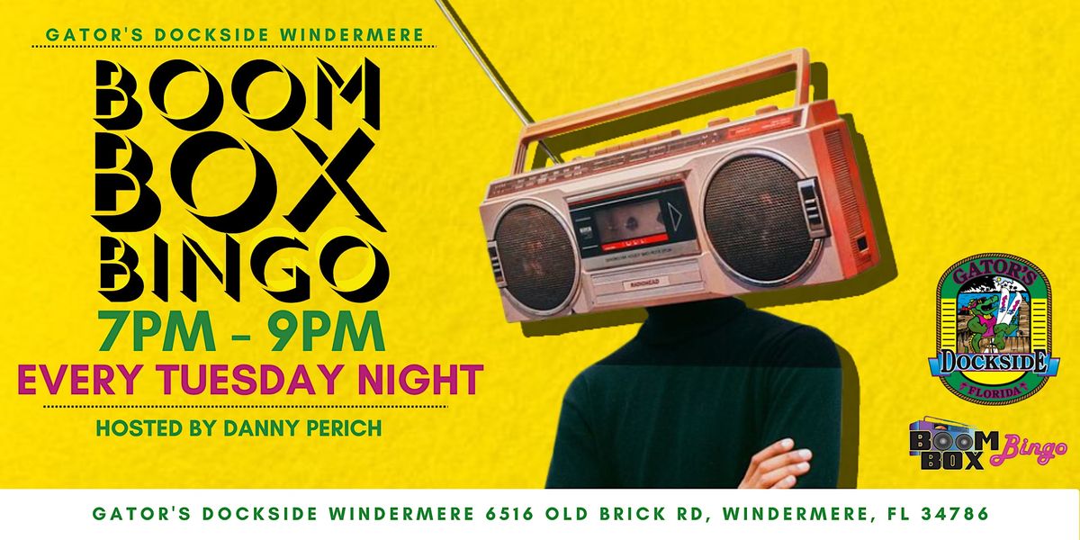 BOOM BOX BINGO, Gator's Dockside, Old Brick Road, Windermere, FL, USA ...