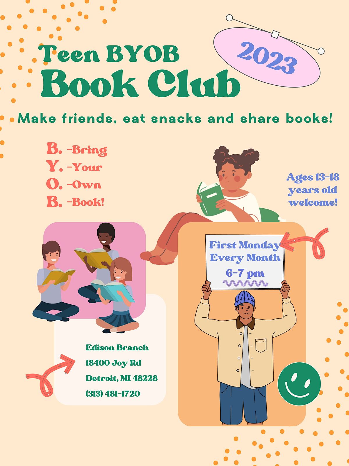 Teen BYOB Book Club, Edison | Detroit Public Library, May 1 to July 1 ... Teen BYOB Book Club, Edison | Detroit Public Library, May 1 to July 1 ...