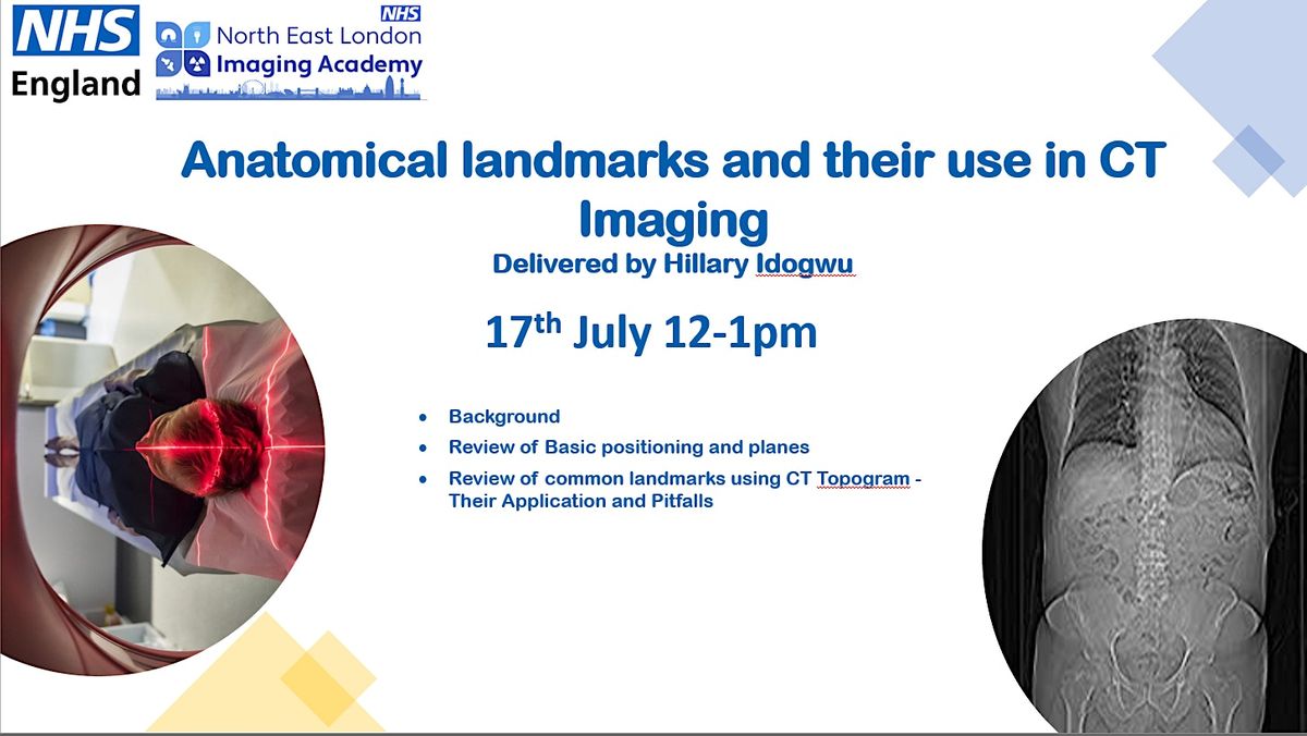 Anatomical landmarks and their use in CT Imaging, July 17 2023 | Online ...