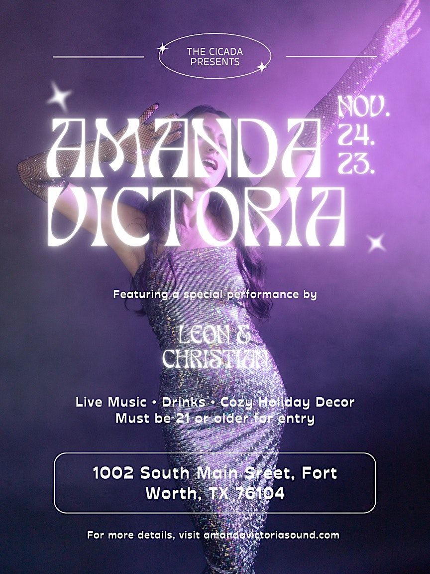 Amanda Victoria LIVE at the Cicada!, The Cicada, Fort Worth, 24 ...