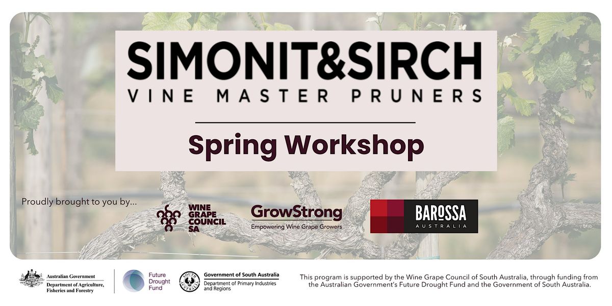 Simonit & Sirch Spring Workshop (Barossa), Nuriootpa Research Centre, 4 ...