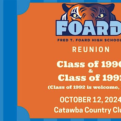 Fred T. Foard High School Classes of 1990 & 1991 Reunion, Catawba ...