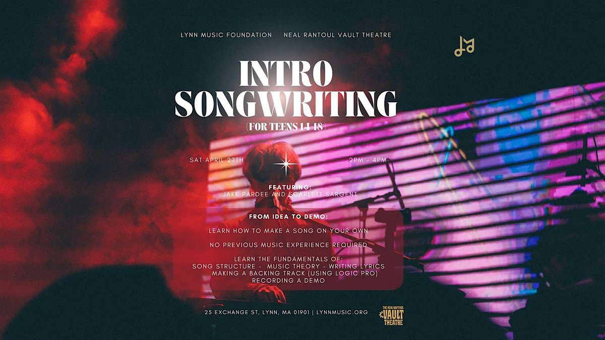 Intro Songwriting Workshops for Teens with Jake Pardee and Scarlett ...