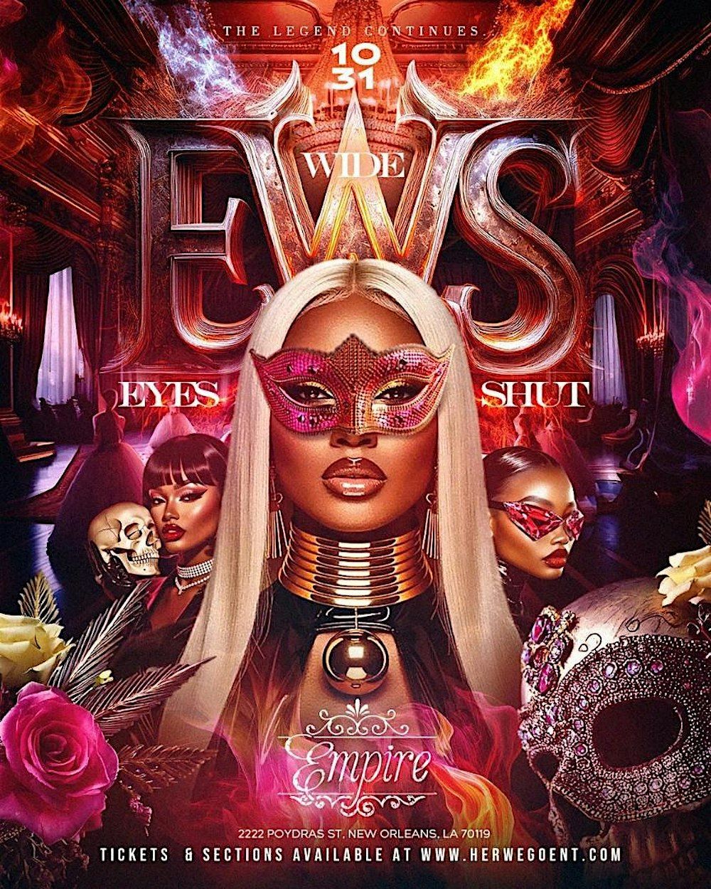 EYES WIDE SHUT HALLOWEEN COSTUME BALL & SCORPIO BIRTHDAY BASH, EMPIRE ...